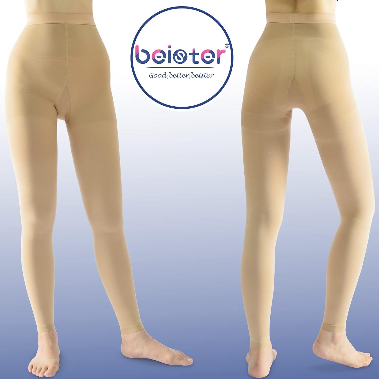 Beister Medical Compression Pantyhose 20-30mmHg for Men & Women - XXL ...
