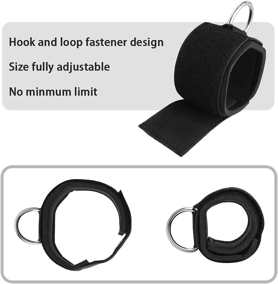 Vishusju Neoprene Ankle Wrist Cuffs with D-Ring for Cable Machines ...