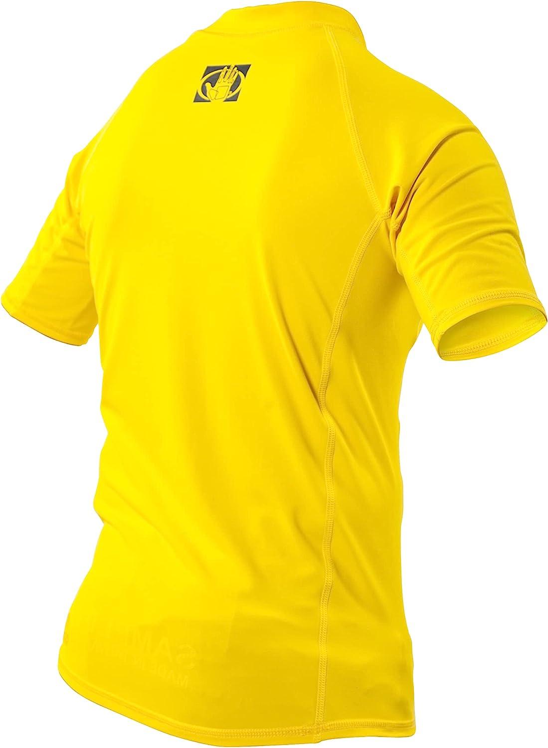 Body Glove Junior Basic Fitted Short Arm Rash Guard 8 Yellow | Wetsuit ...