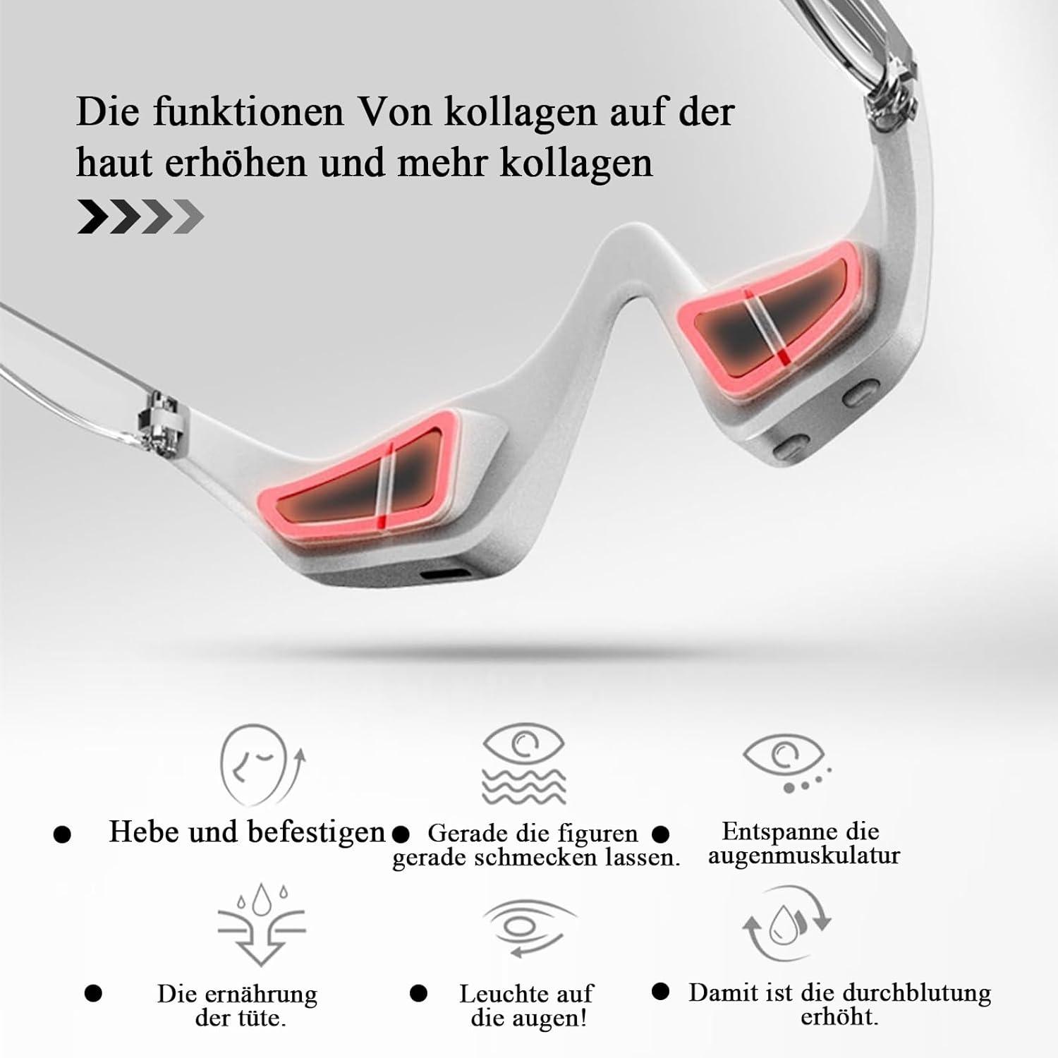 3D Eye Massage Device | Vibration Eye Care Mask for Swollen Eyes & Dark ...