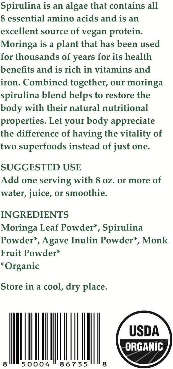 Cherie Sweet Heart Organic Moringa and Spirulina Blend (6 Ounces) | Buy Now with Express ...