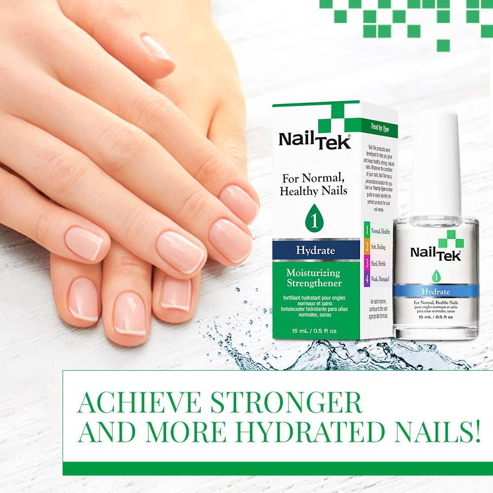 Nail Tek Hydrate 1, Moisturizing Strengthener for Strong, Healthy Nails ...