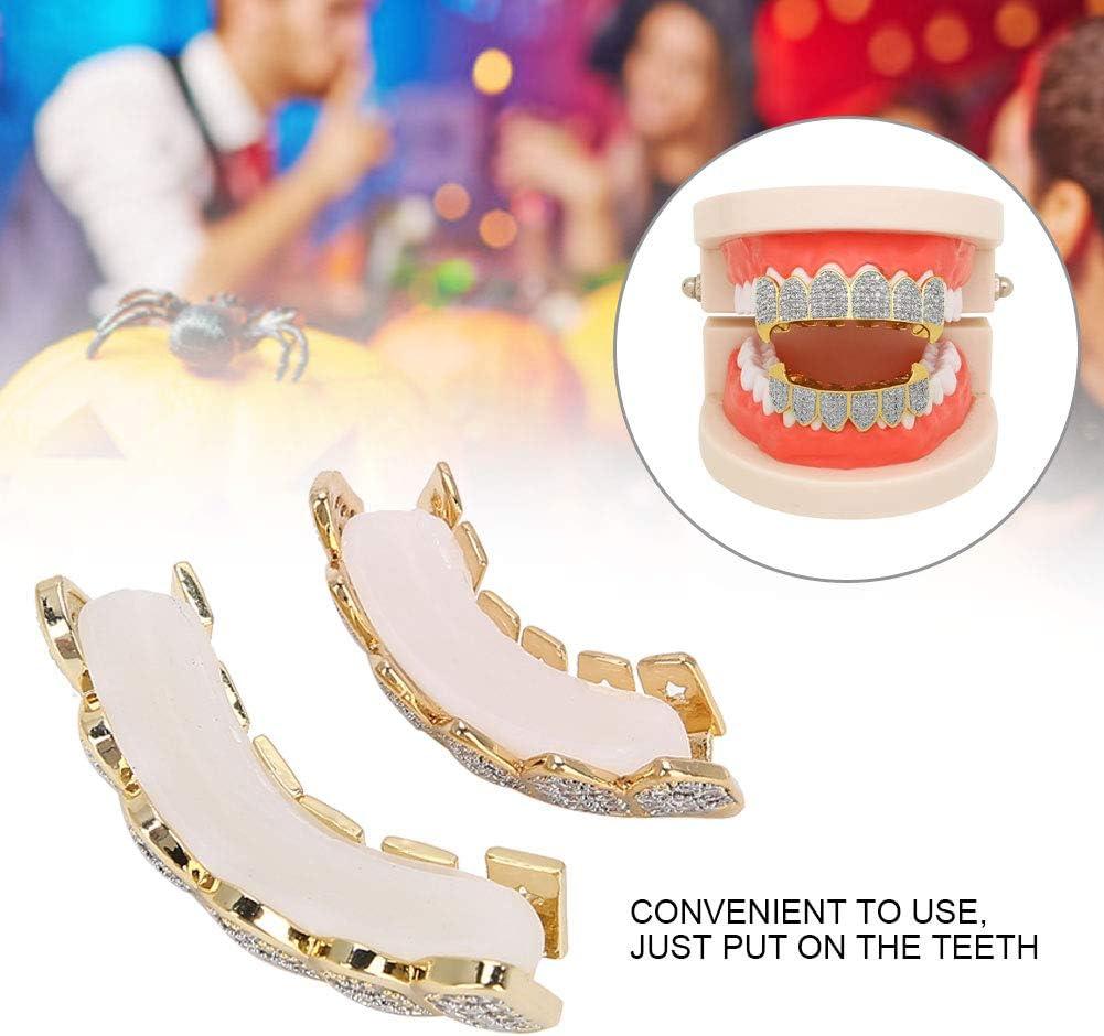 Brass Teeth Set - Hip Hop Prop Accessory for Halloween Party Gift | Two ...