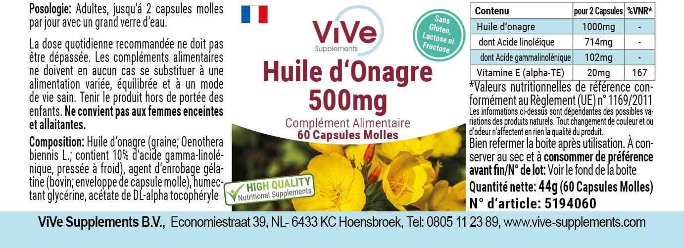 Evening Primrose Oil 60 Softgels - Omega-6 Fatty Acids | Quality German ...