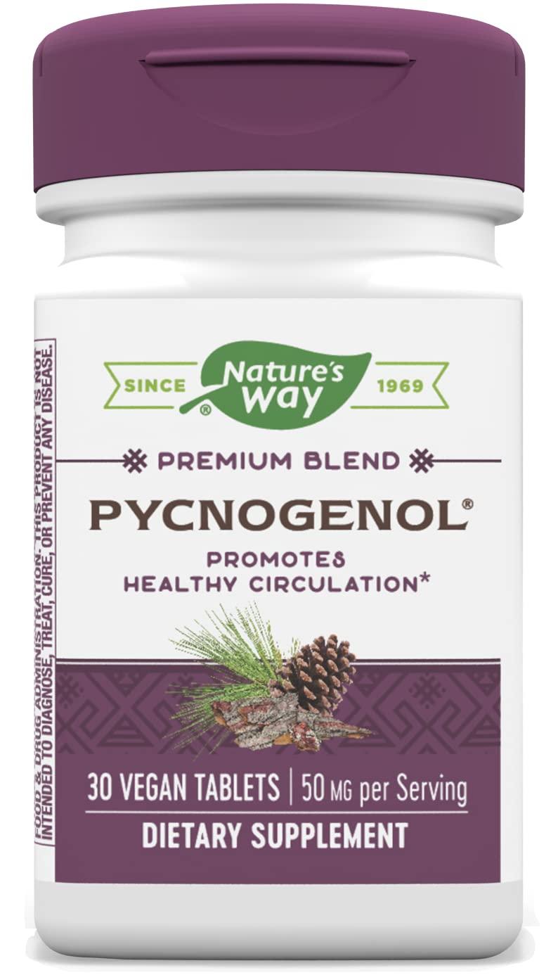 Nature's Way Pycnogenol 50 mg - 30 Tablets for Antioxidant Support ...