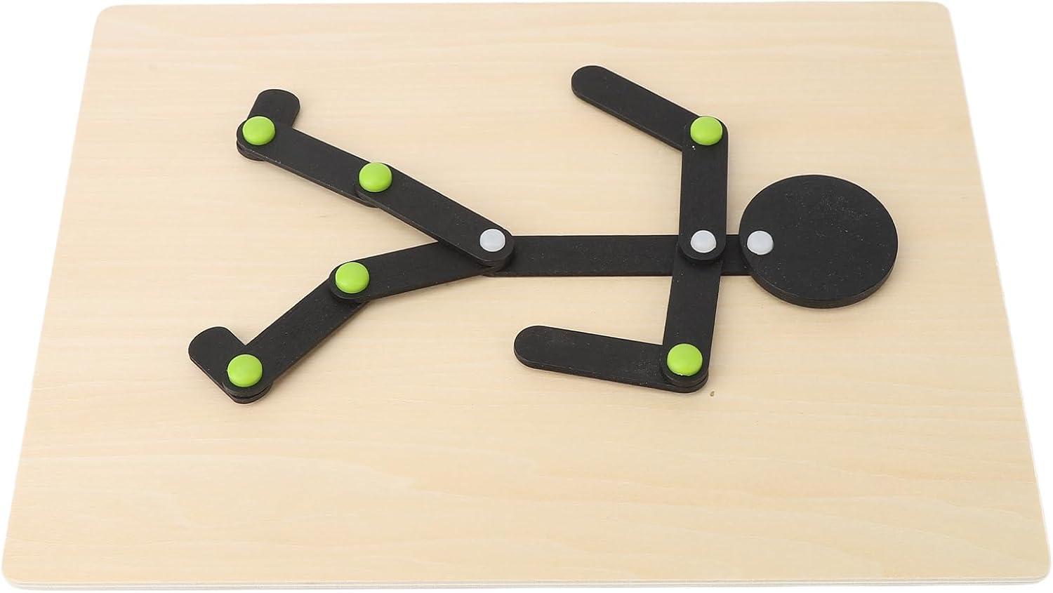 Buy Stick Man Puzzle Toy Wooden Toy with Movable Limbs & Smooth ...