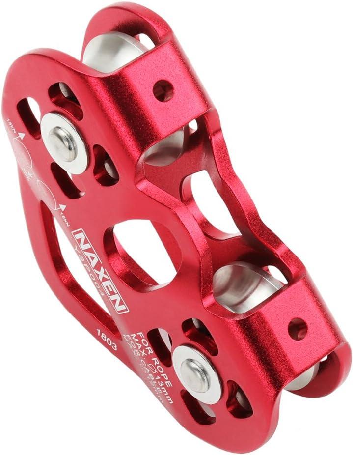 NAXEN Zip Line Pulley Tandem Speed Dual Trolley + 25kN Carabiner - High ...