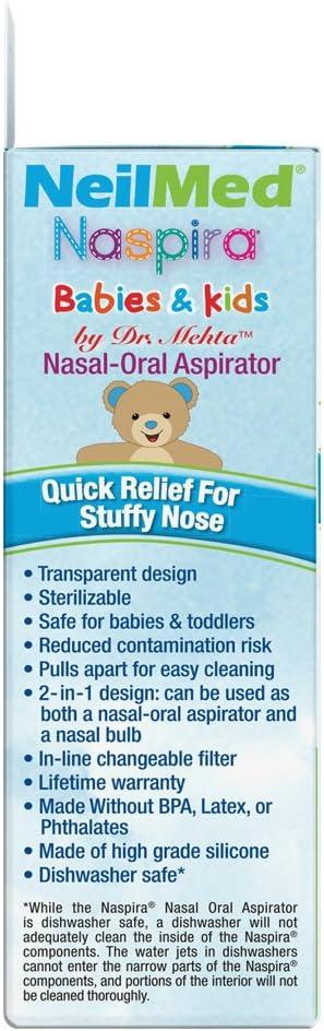 NeilMed Naspira Nasal Oral Aspirator - Baby's Stuffy Nose Relief | Buy ...