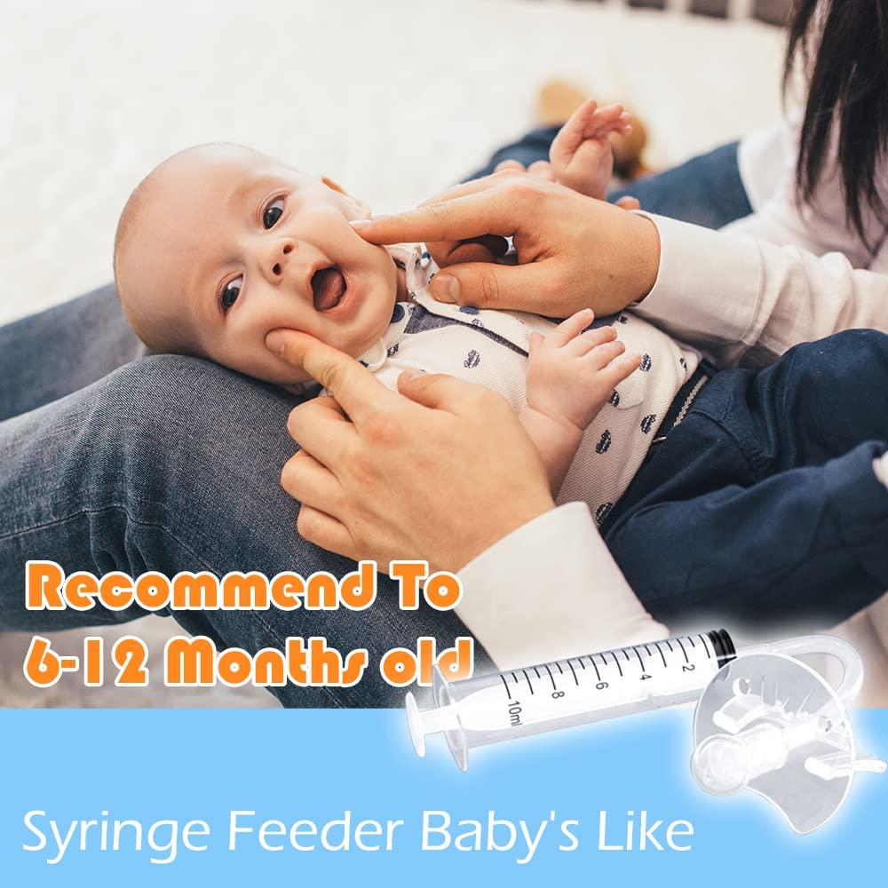 Elfzone Baby Medicine Dispenser Kit | 3PCS Silicone Infant Syringe Pacifier Dropper | Toddler ...