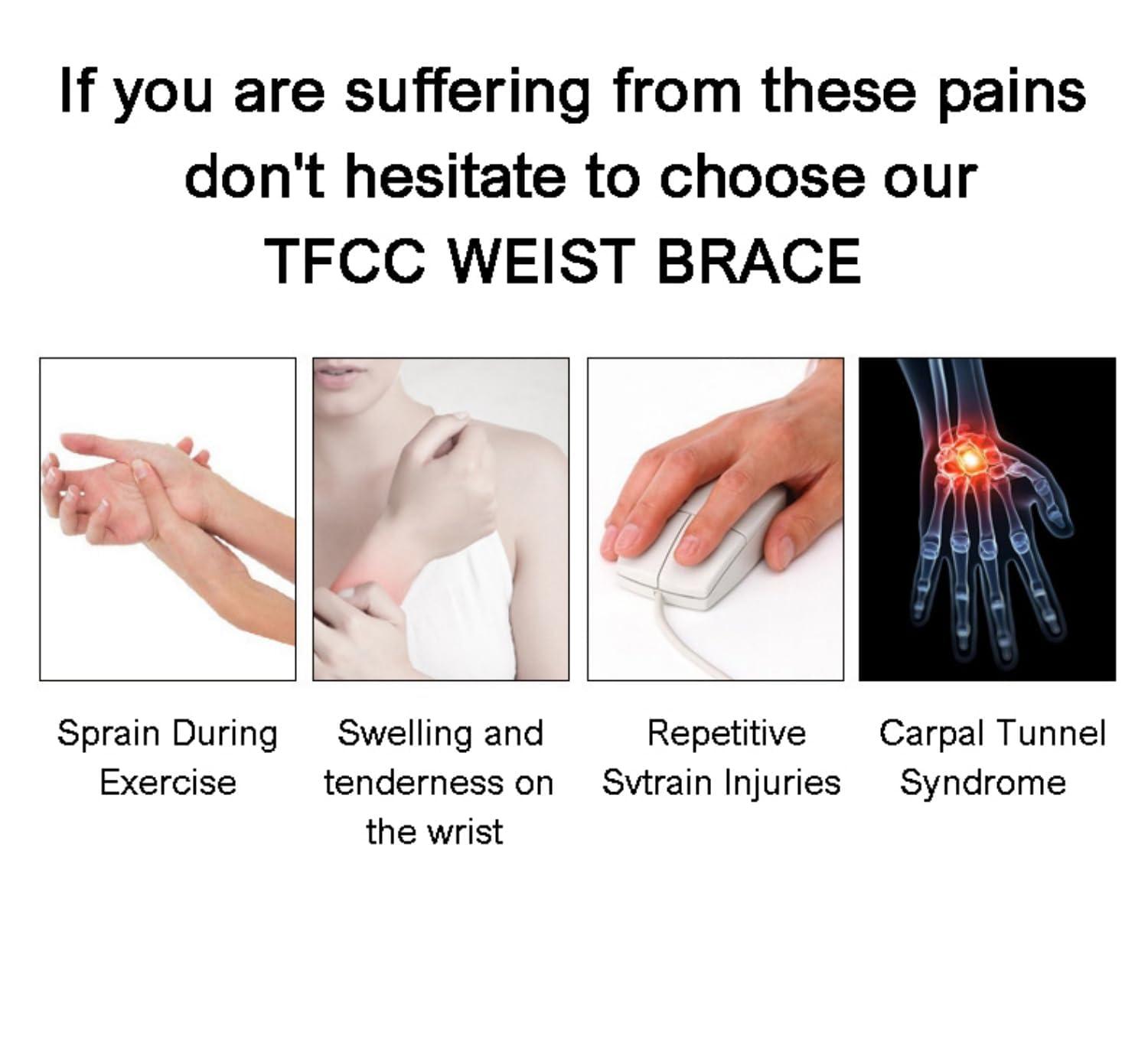 New Adjustable Wrist Brace for TFCC Tears - Dual Protection for Right ...