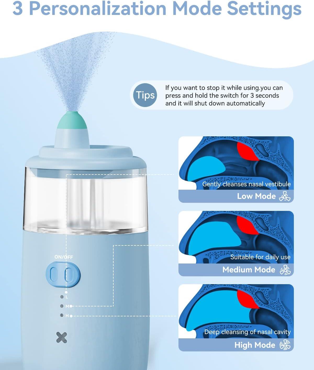 Cordless Nasal Care Sinus Cleaner Machine for Kids - Electric Neti Pot ...