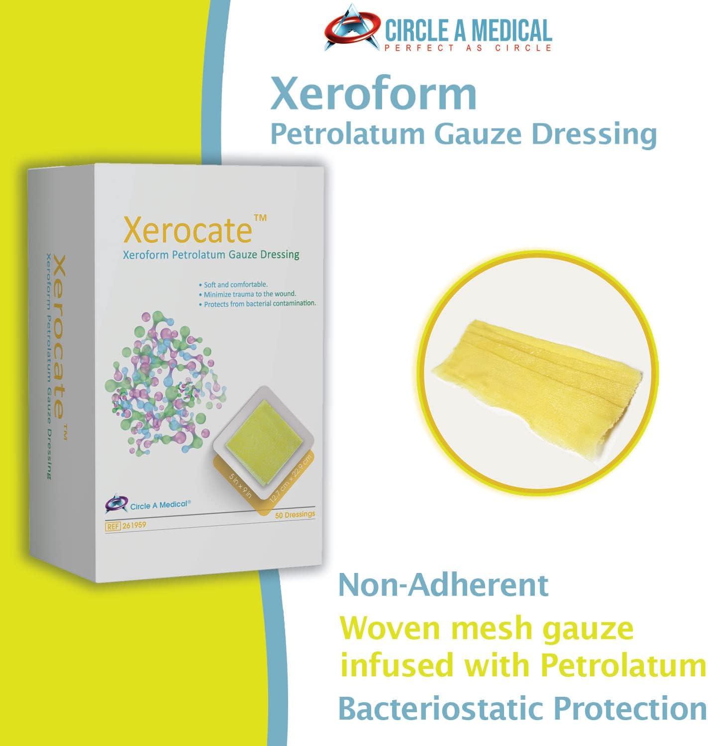 Circle A Medical Xeroform Petrolatum Dressing 5X9 (50/Box) - Sterile ...