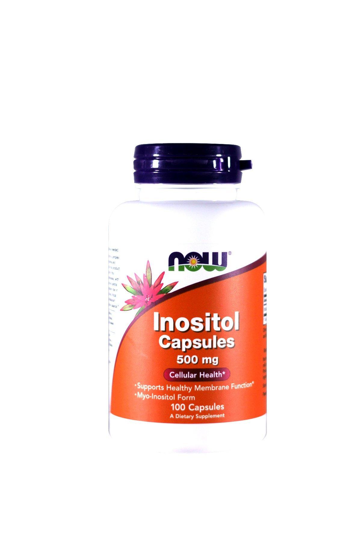 NOW Foods Inositol 500mg 100 Capsules - Pack of 3
