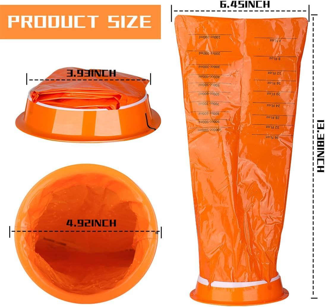 16 Pack LAOJU Disposable Vomit Bags - 1000ML Barf Bags for Travel ...