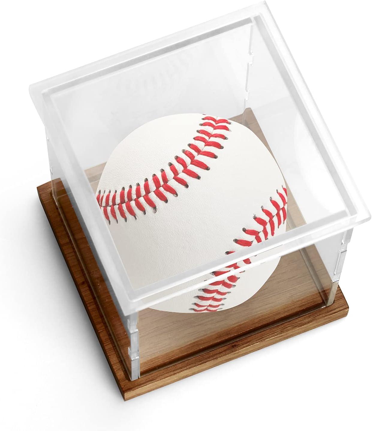 LuxRound Baseball Display Cases Autograph Baseball Display Holder UV ...