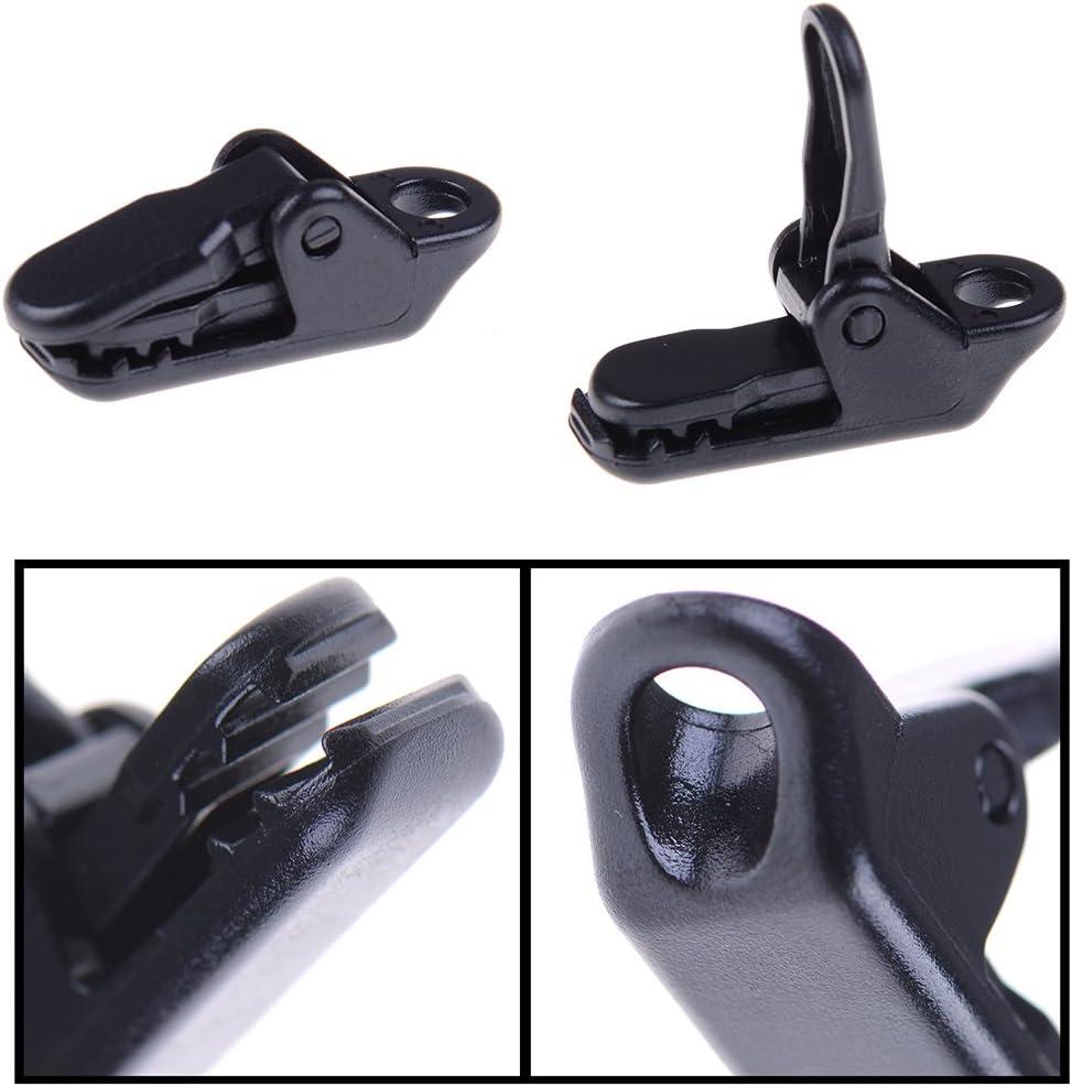 Warmshine 20 Pack Small Clamp Tarp Awning Clips Set - Black Trap Clips ...