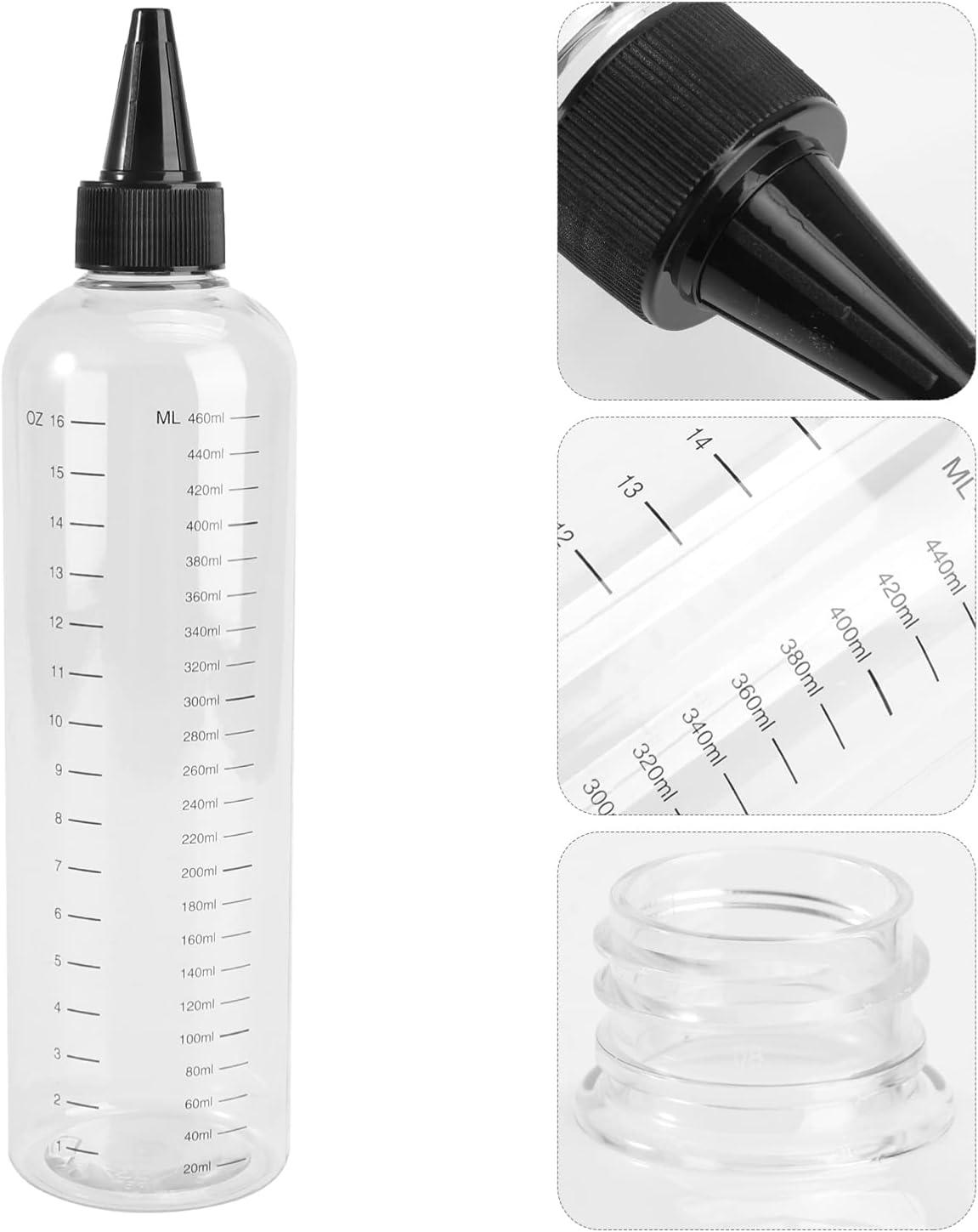 Lurrose 4 x 500ml Hair Color Bottles - Refillable Applicator with ...