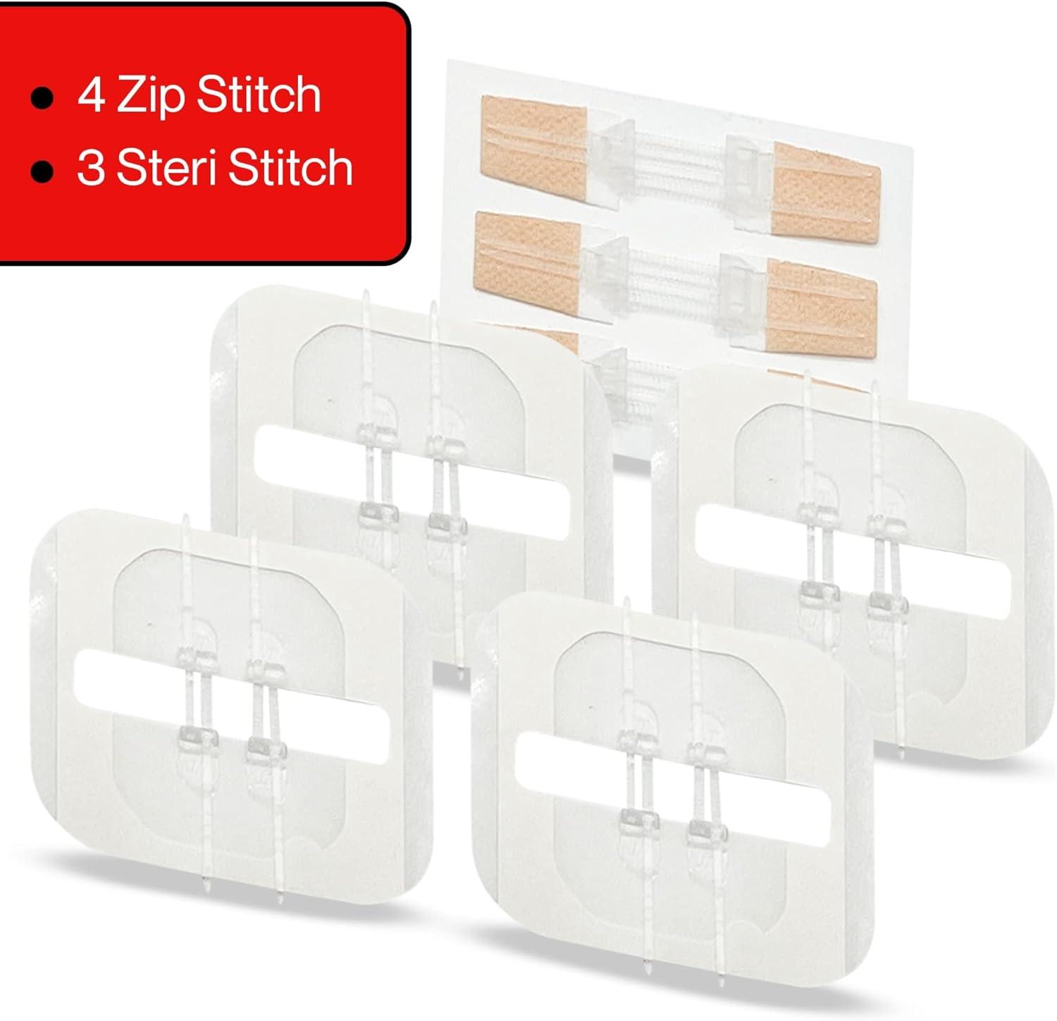 NEXT LEVEL MED Zip-Stitch Wounds Closure Kit - Complete First-Aid Set ...