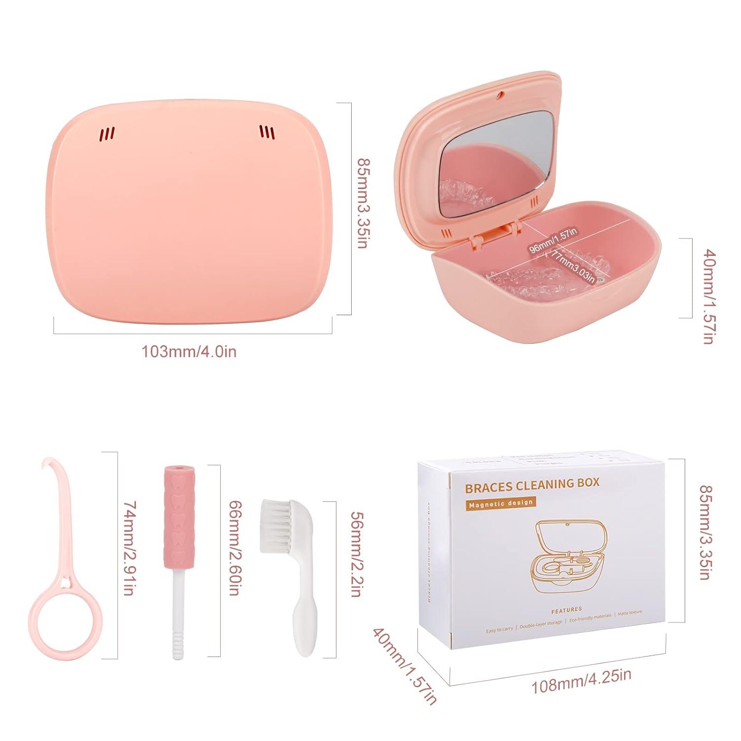 RSWhyy Double-Layered Denture Cover Case - Aligner Etui with ...