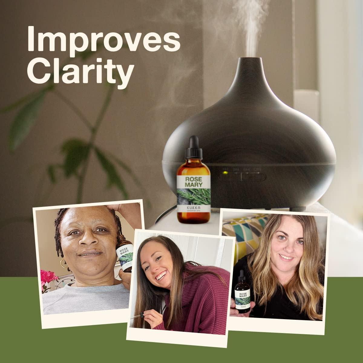 Kukka Pure Rosemary Oil for Hair Growth - 4 Fl Oz | 100% Natural ...