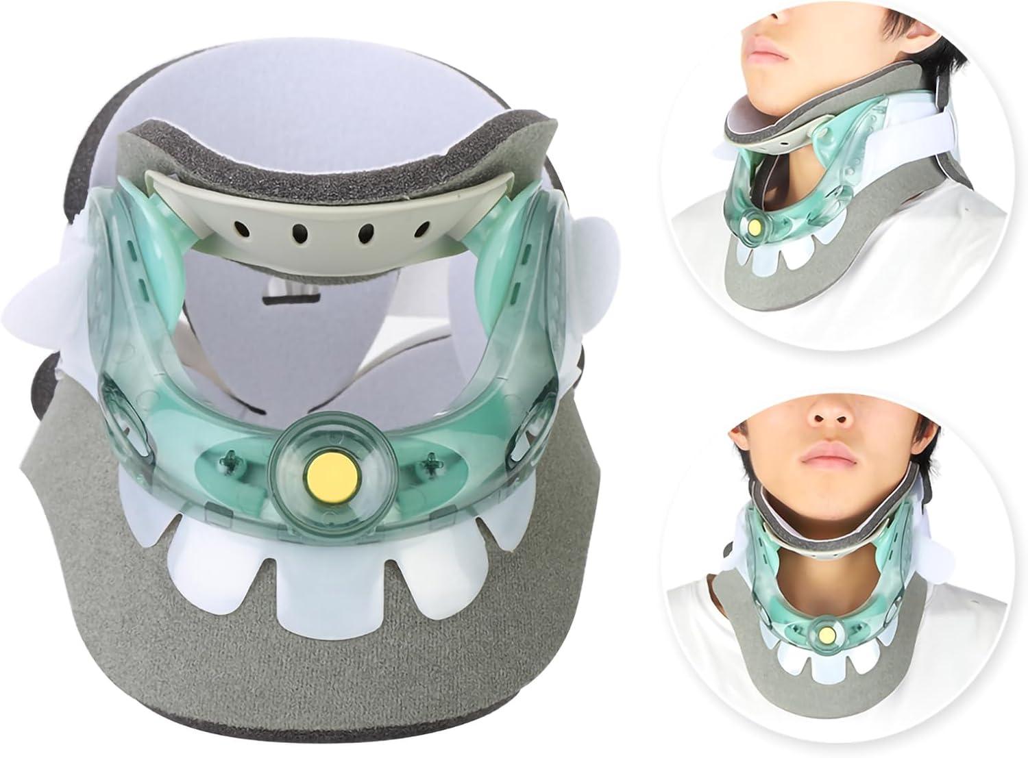 Adjustable Cervical Traction Device - Neck Support Collar for Pain ...