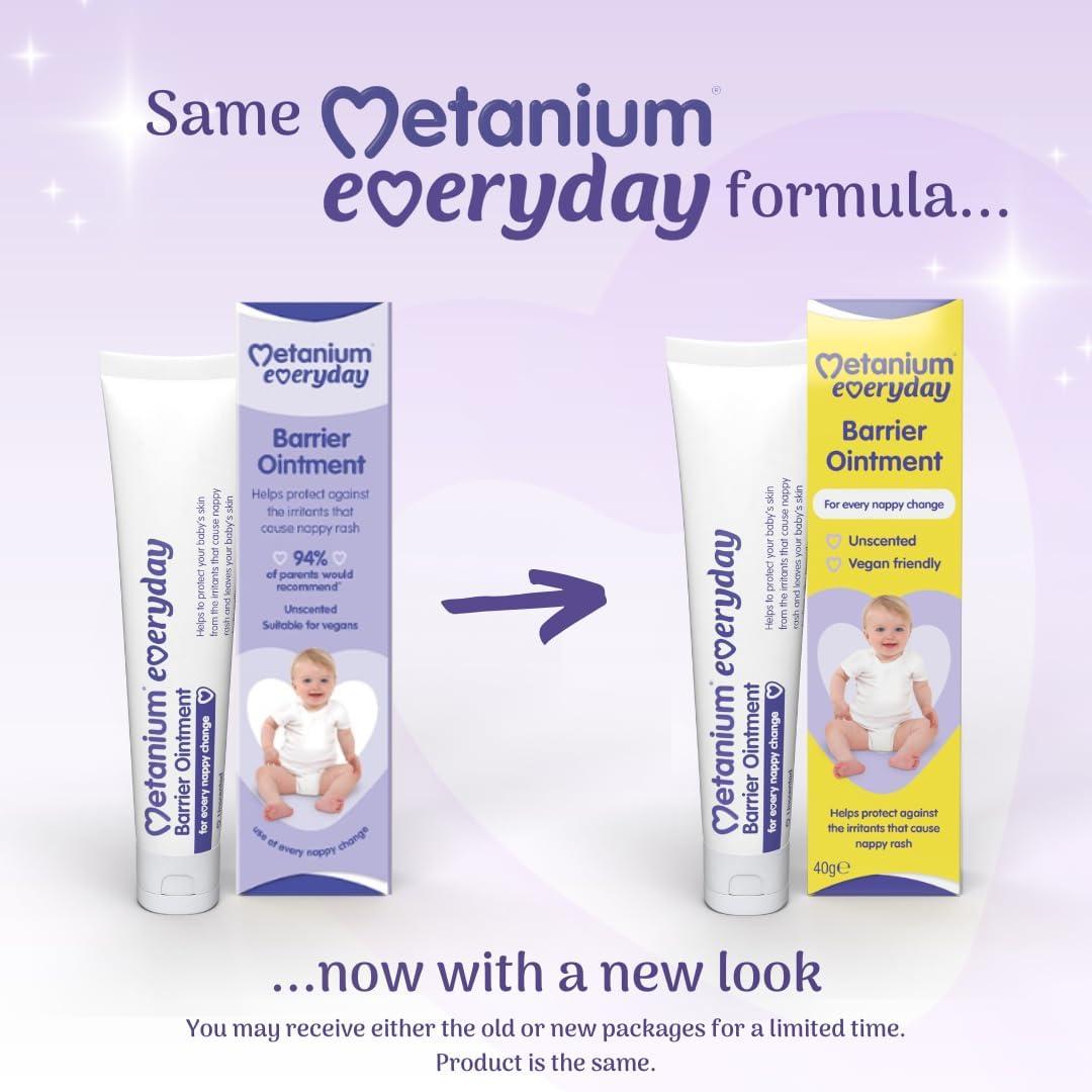 Metanium 40g Everyday Barrier Ointment - Soothes and Protects Baby's ...