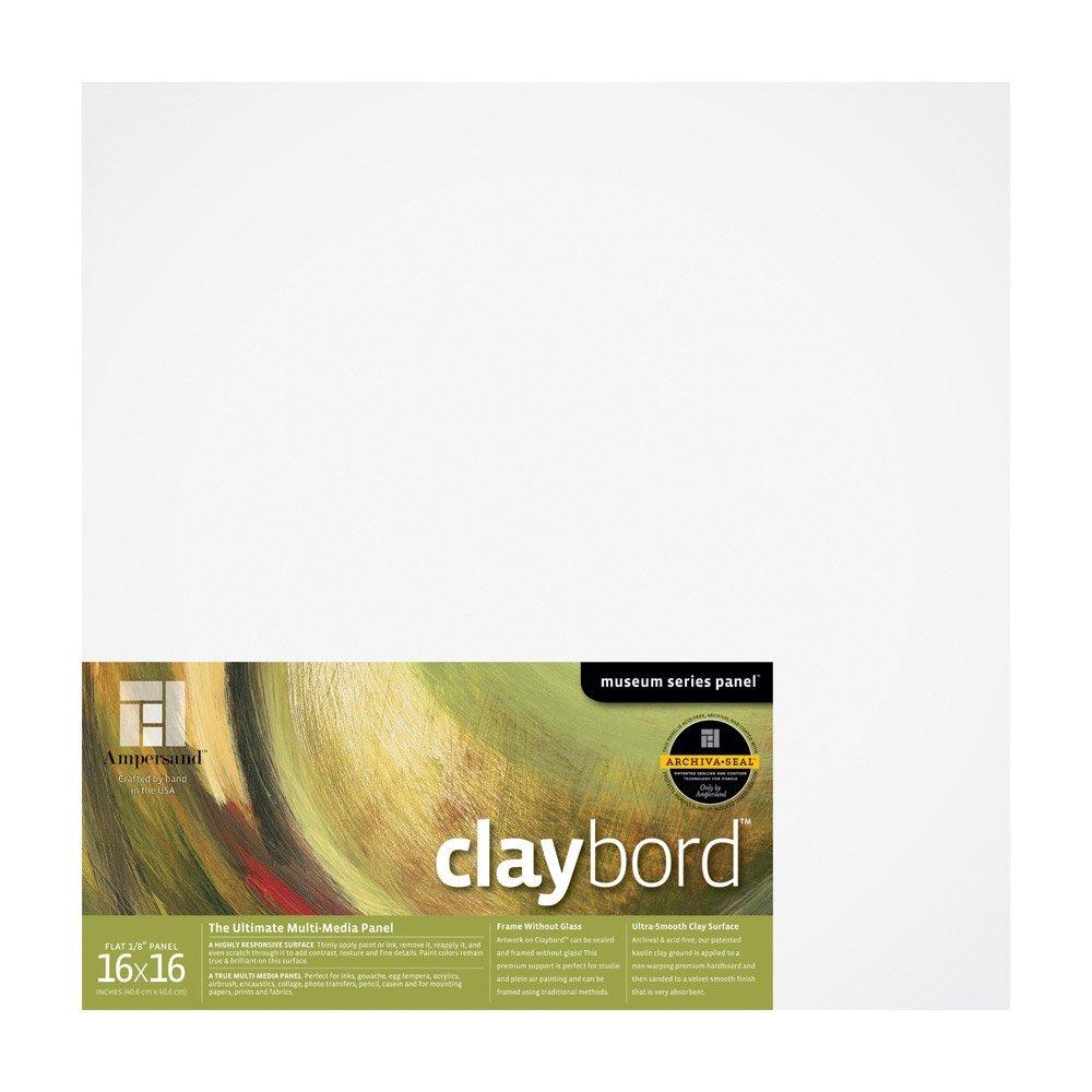 Ampersand Museum Series Claybord Panel 16x16 Inch | 1/8 Depth | Paint ...