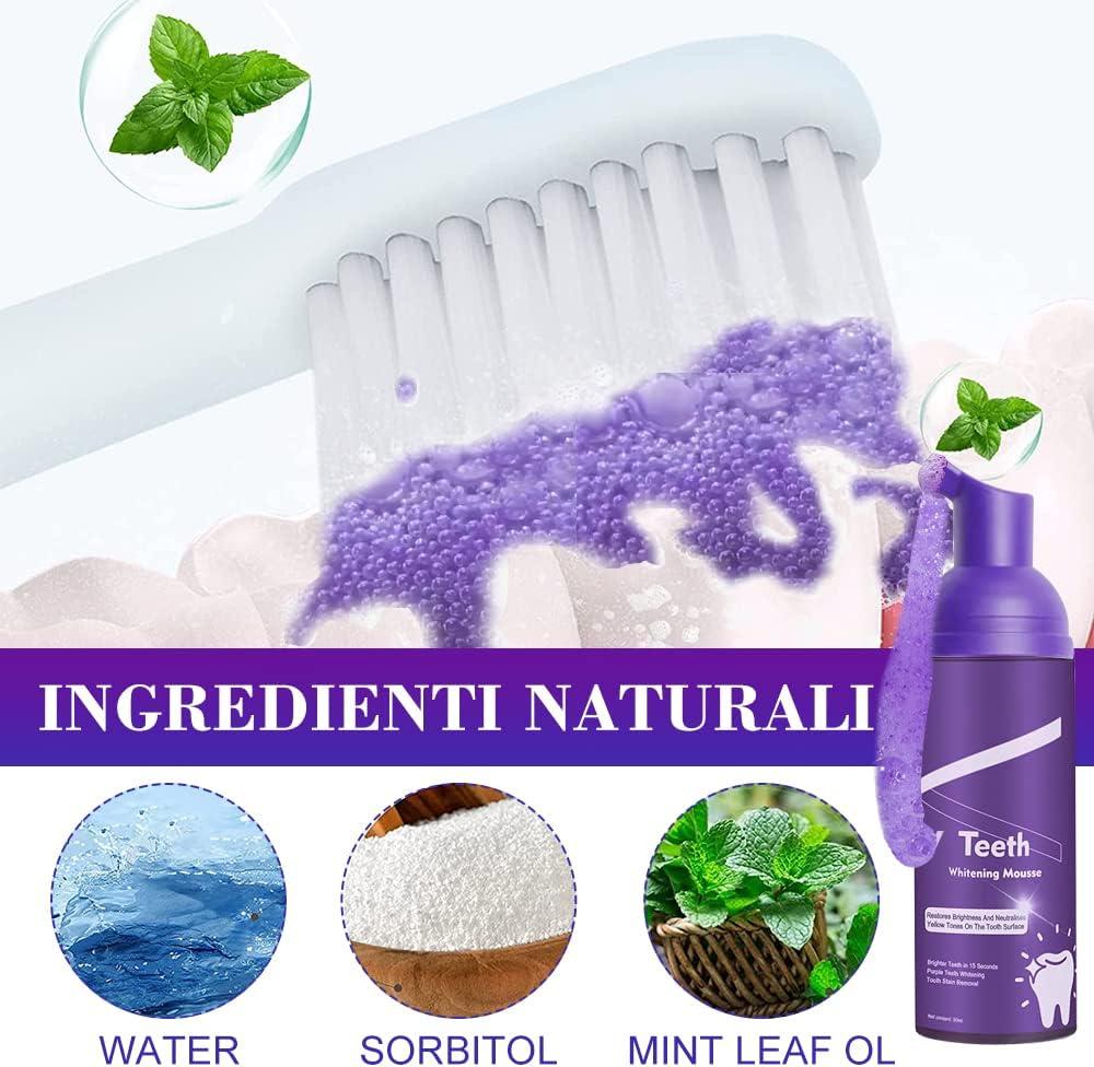 Violet Foam Toothpaste - 360 Deep Cleaning & Whitening Dental Care ...