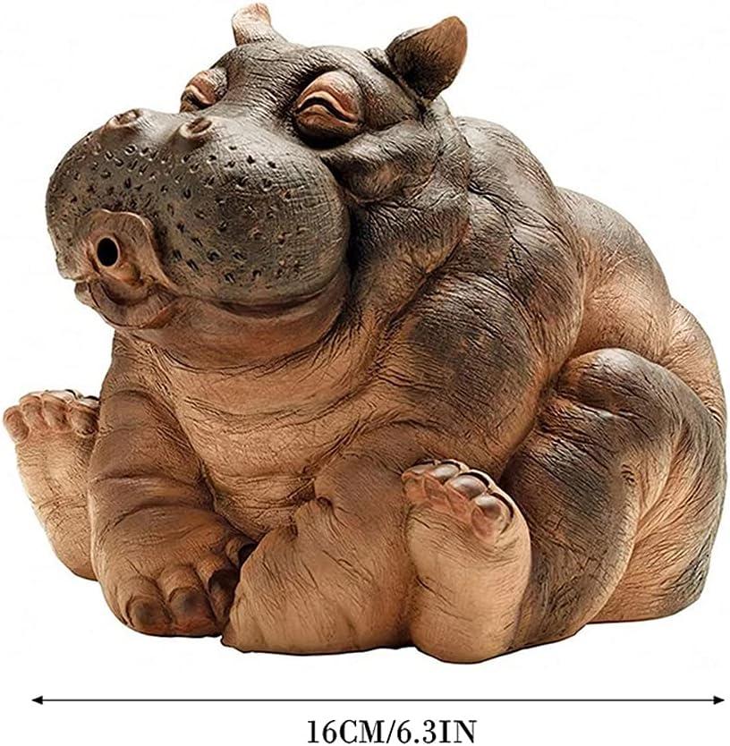 Nanga Bawa Animal Fountain Spitter Carp and Hippo Garden Water Feature ...