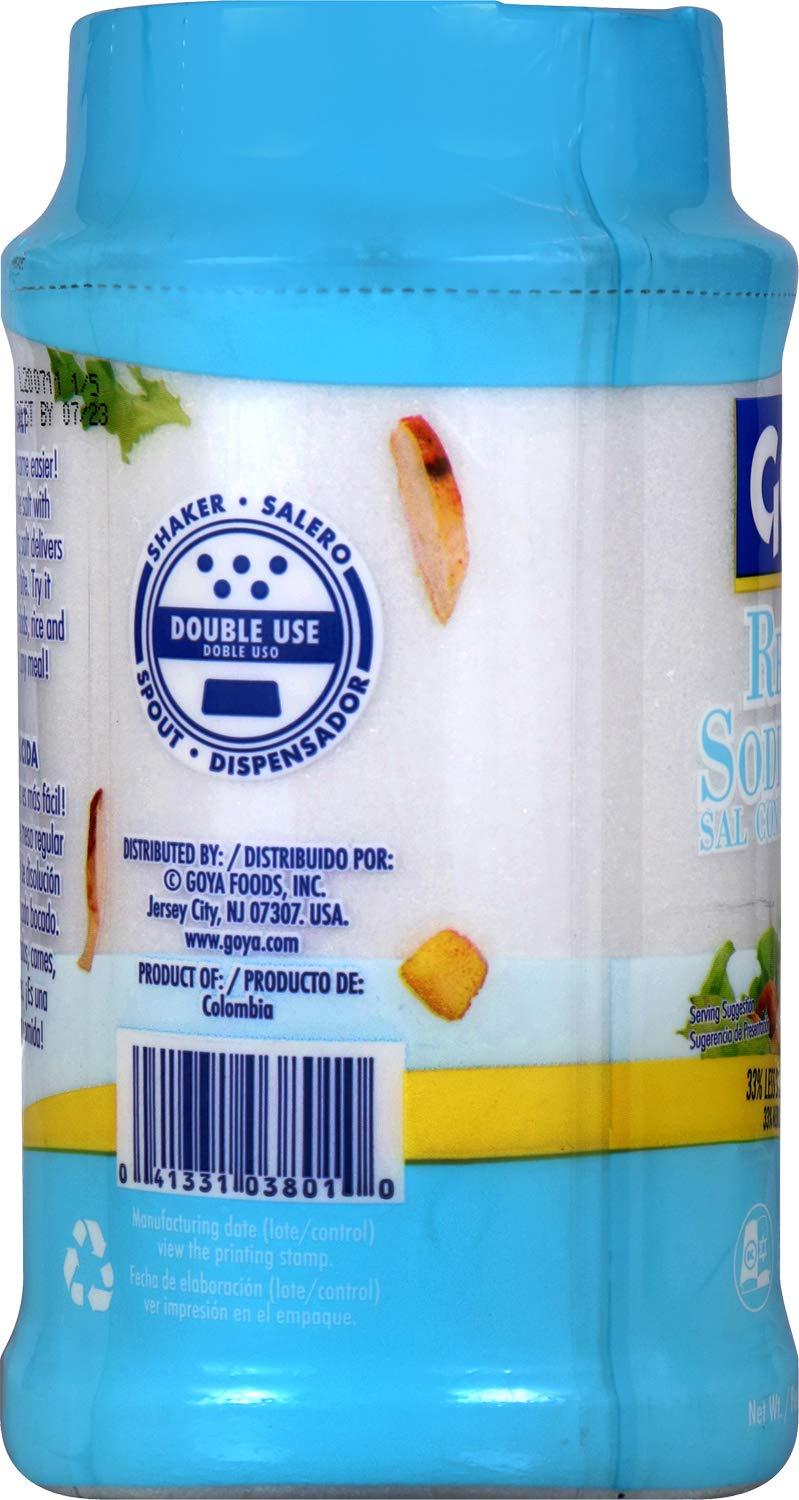 Goya Foods Reduced Sodium Salt 23 oz (Pack of 12) | Low Sodium ...