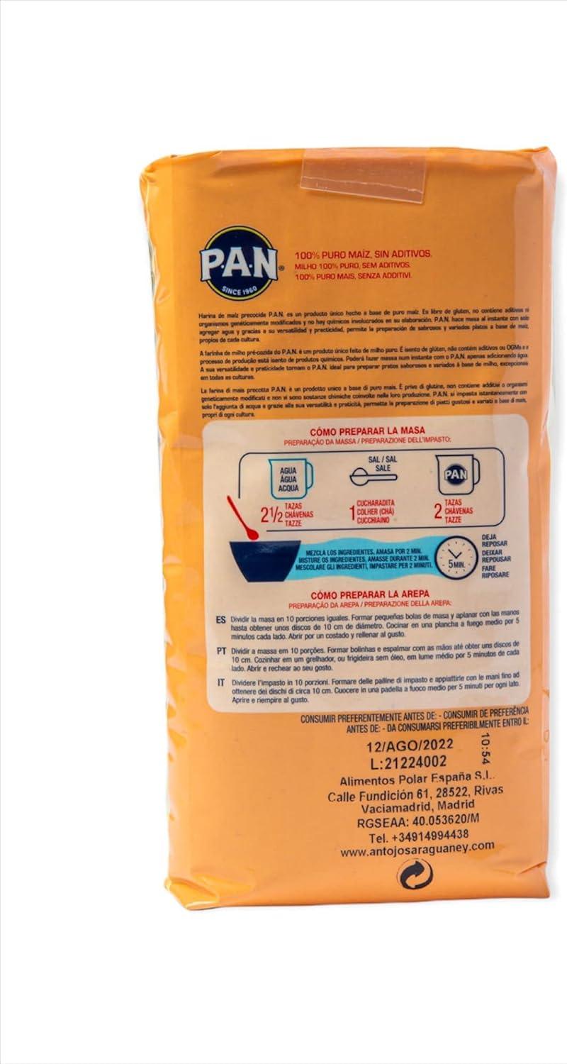 Pan Precooked Yellow Corn Flour 1kg - High-Quality Gluten-Free ...