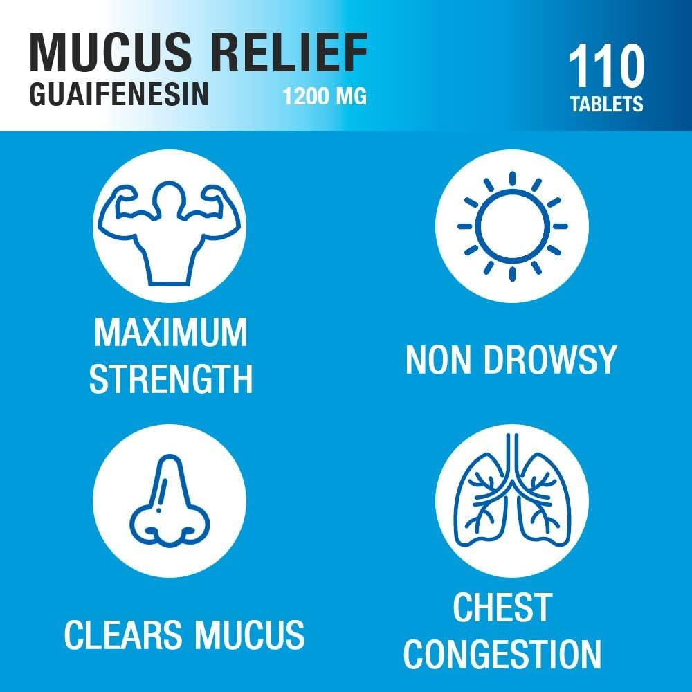 Puregen Labs 12 Hour Extended Release Guaifenesin 1200mg | Maximum ...