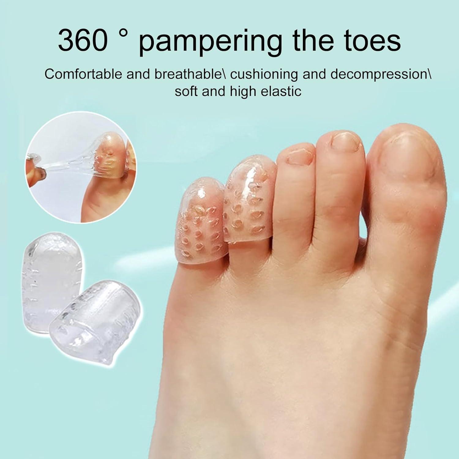 Wilitto Original Soft Gel Toe Protectors - 30pcs Transparent | Relief ...