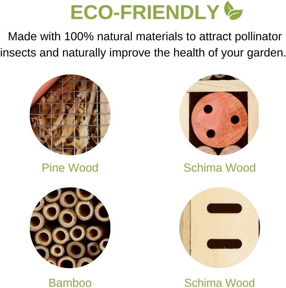 Buddy Wild Insect Bee House - Eco-Friendly Bug Hotel for Bees ...