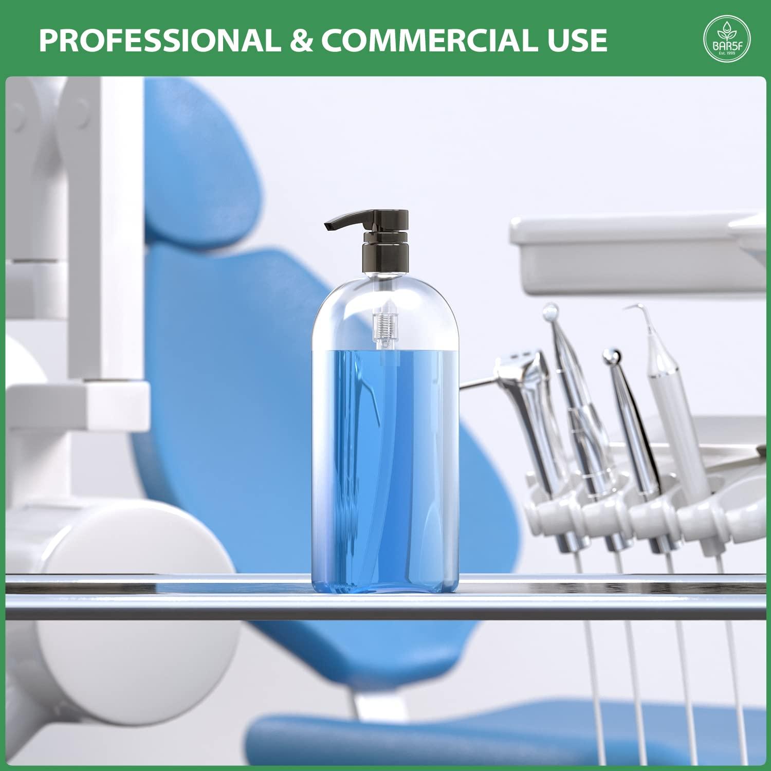 Bar5F 32oz Empty Shampoo Bottles with Pumps - BPA-Free, Pack of 2 ...