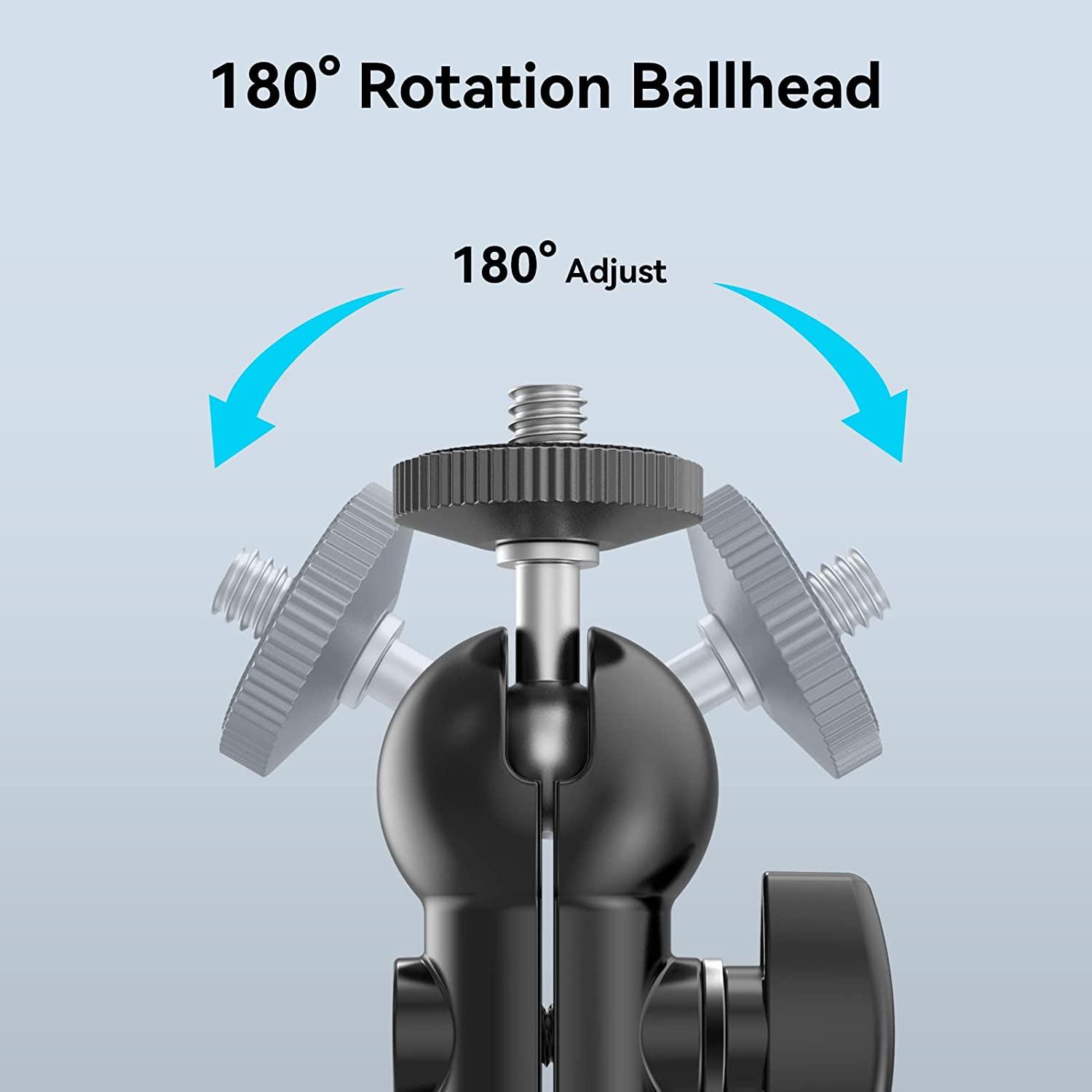 SmallRig Multi-Function Double Ball Head Adapter with Shoe Mount & 1/4 ...