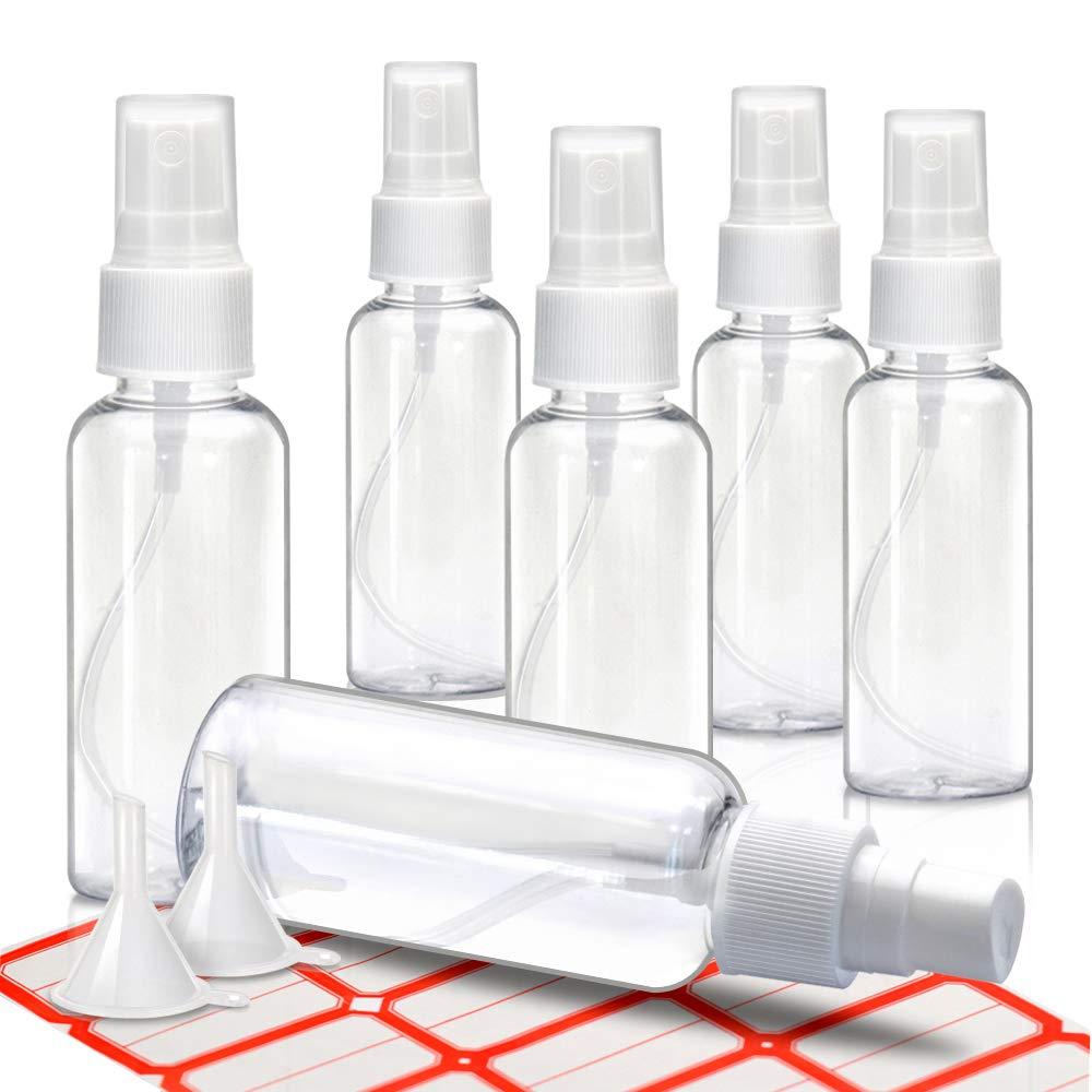2oz Mini Spray Bottles - Travel Size Plastic Hand Spritzer for Liquids ...