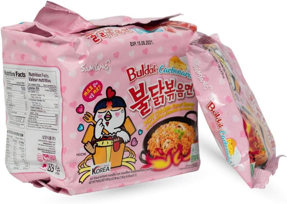 Samyang Carbonara Buldak Hot Chicken Flavour Ramen Instant Noodles ...