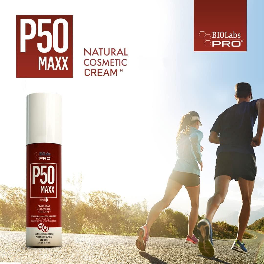 Buy BIOLABS PRO All Natural P50 Maxx Cream - 50mg Progesterone ...