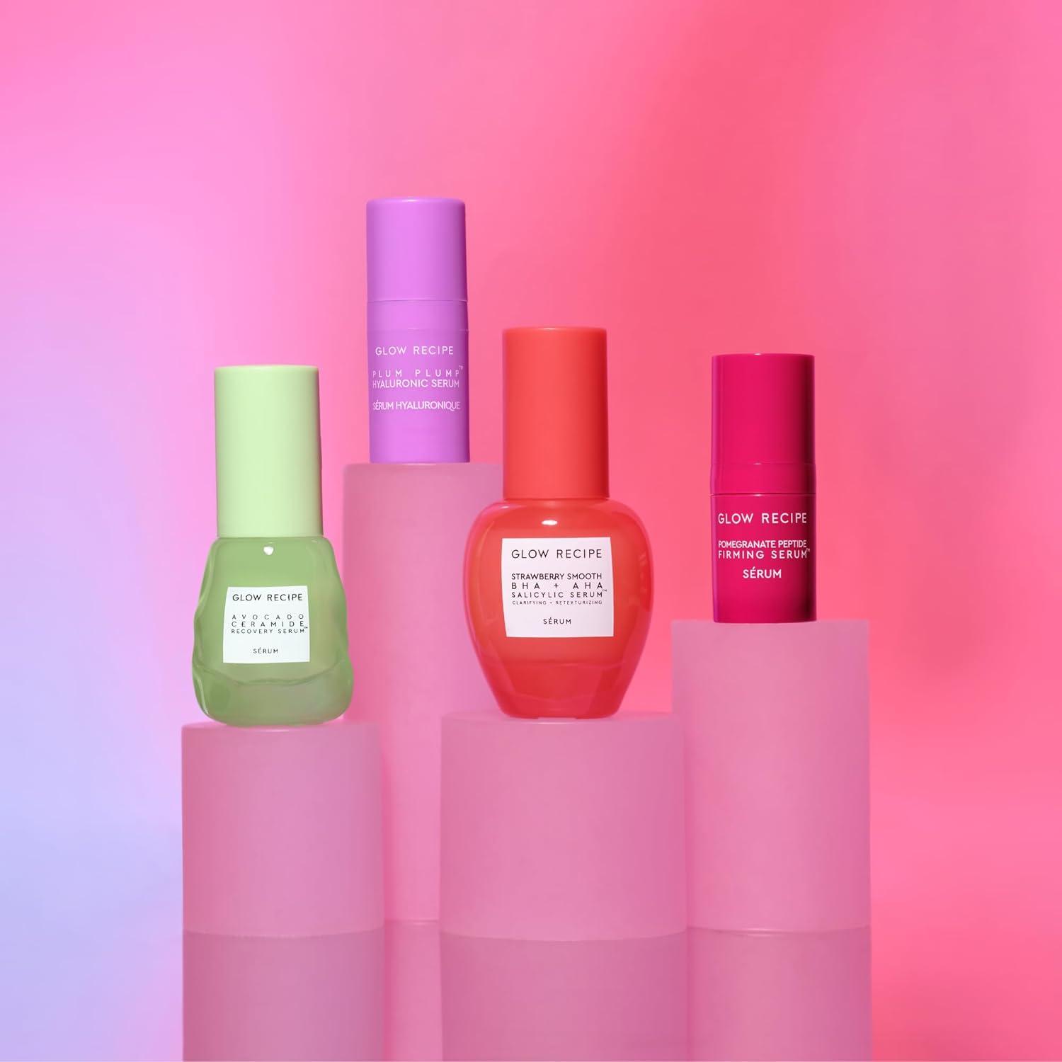 Glow Recipe Serum Wardrobe Kit - Avocado Ceramide, Strawberry BHA+AHA ...