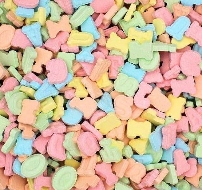 Alphabet Chalky Letter | Bag of Sweets | Fruit Flavour Candy | (400g ...
