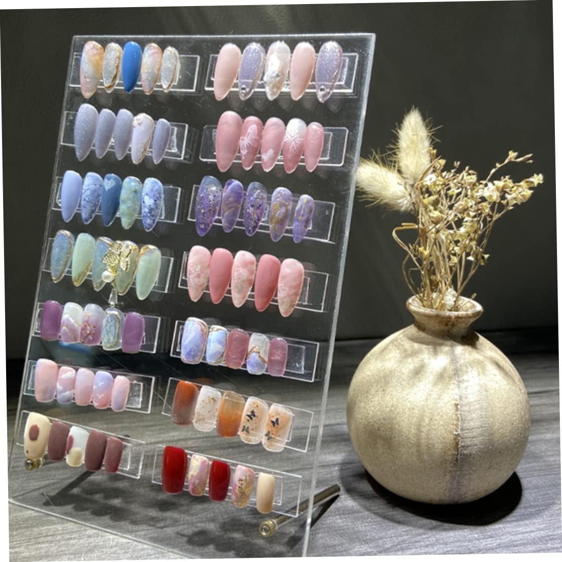False Nail Swatches Nail Polish Color Display Wheels Palette Manicure ...