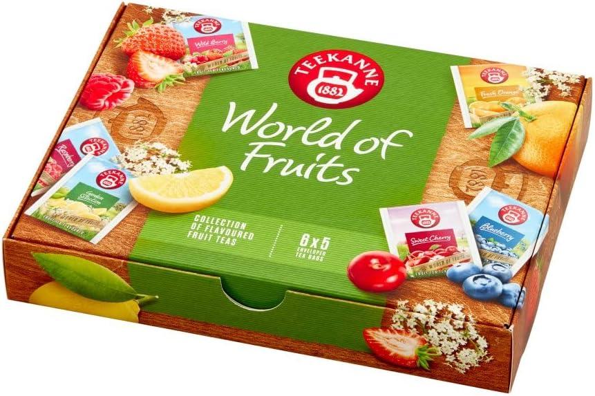 Teekanne World of Fruits Fruit Tea Selection Box - 6 Flavours, 30 ...