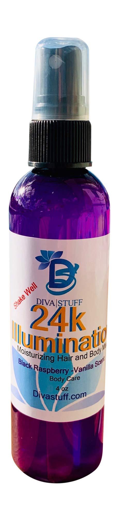 24k Shine Illuminating Moisturizing Hair & Body Spray - Black Raspberry ...