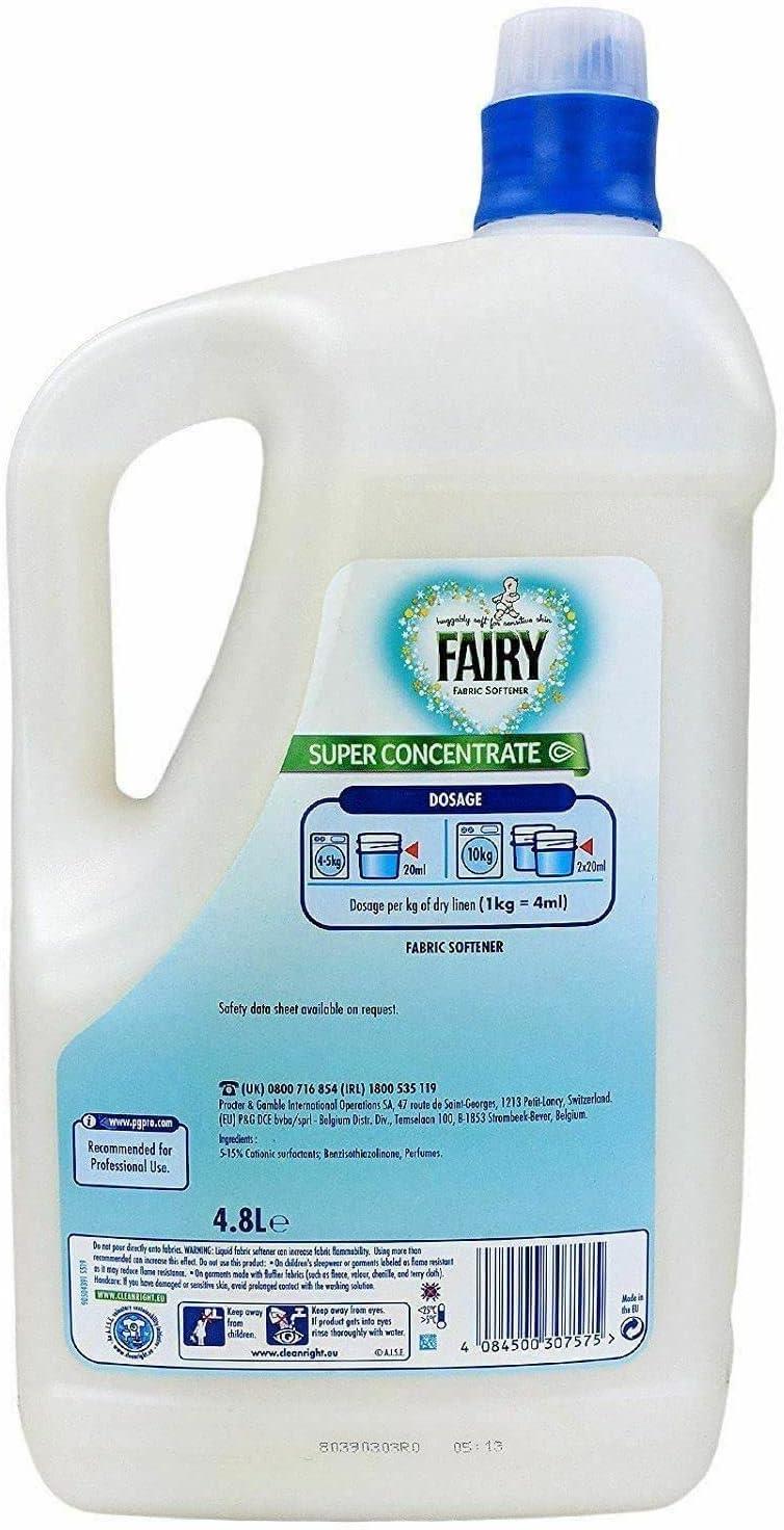 Fairy Super Concentrate Fabric Softener Conditioner 4.8L - 240 Washes ...