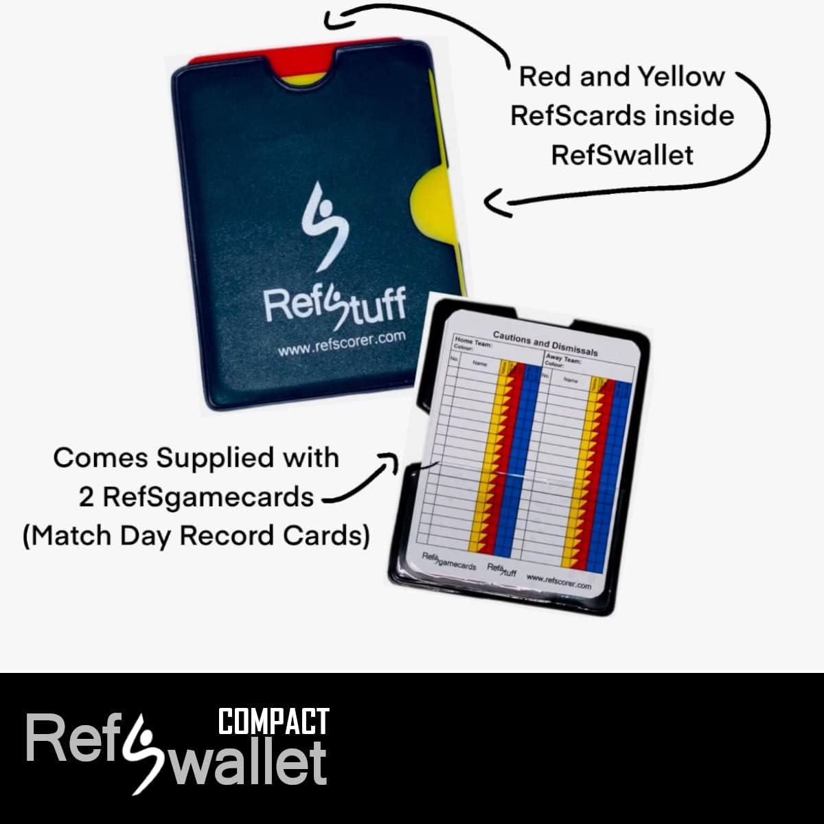 RefStuff RefScorer RefSwallet Compact Soccer Referee Wallet with Red ...