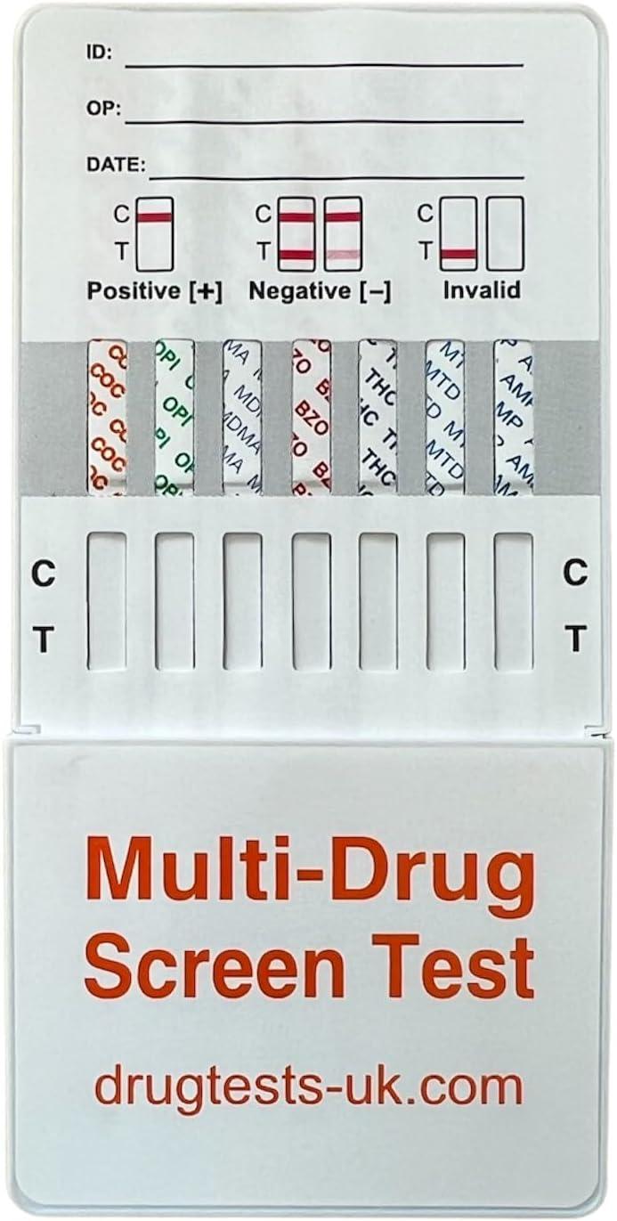 7-Panel Urine Drug Testing Kit for Home or Work with Detailed ...