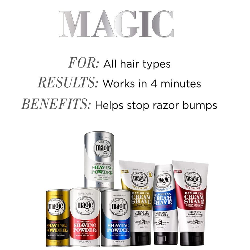 Buy MAGIC No Razor Shaving Powder 127gm - Extra Strength Depilatory for ...