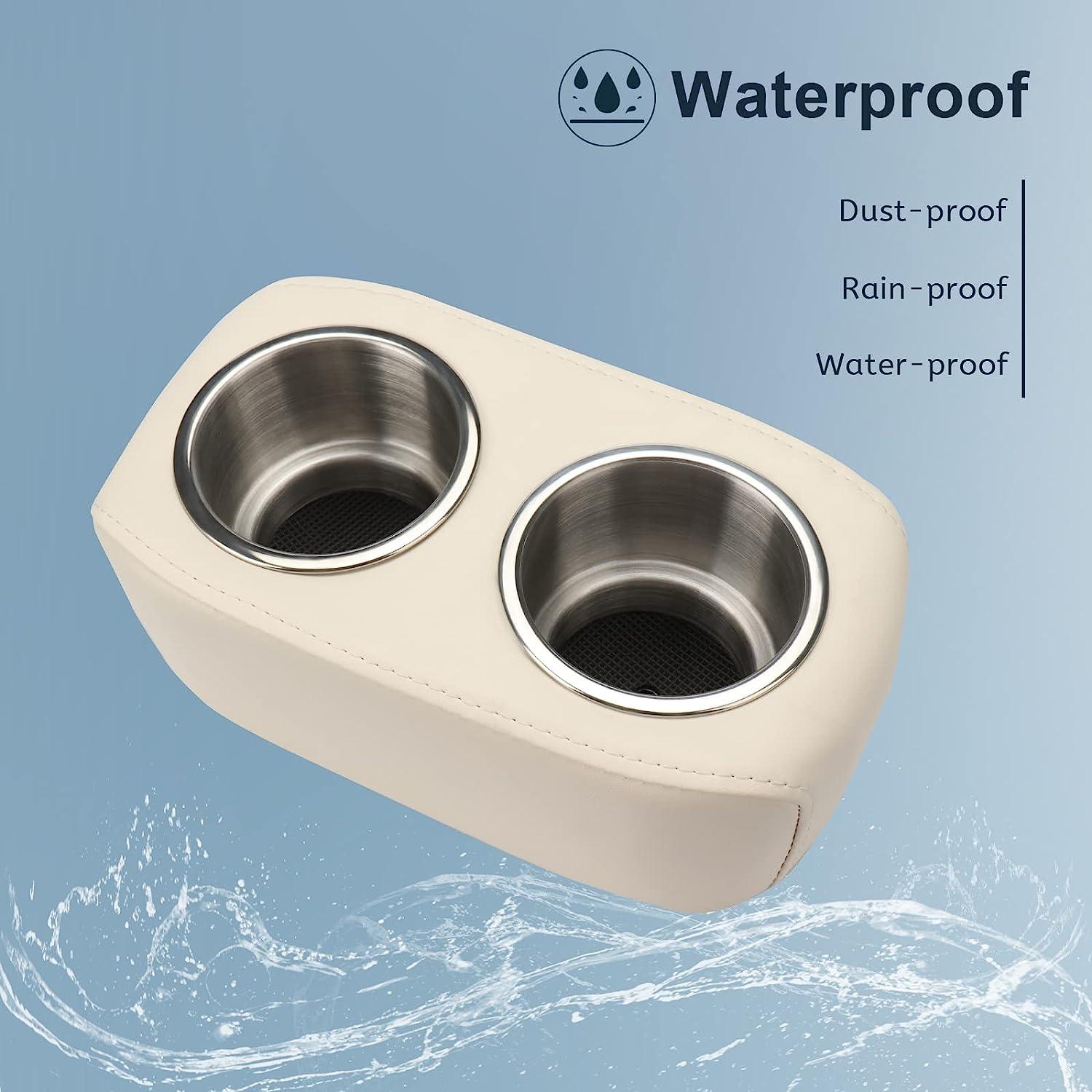 Marinexplore Pontoon Double Drink Holder - Stainless Steel Cup Holders ...