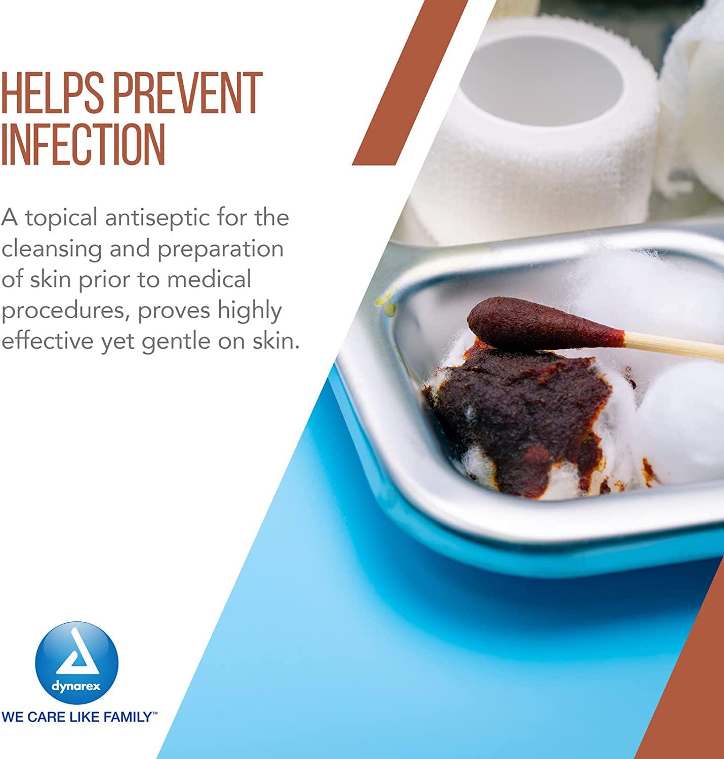 Dynarex Povidone-Iodine Prep Solution 10% Antiseptic 4 fl. oz ...